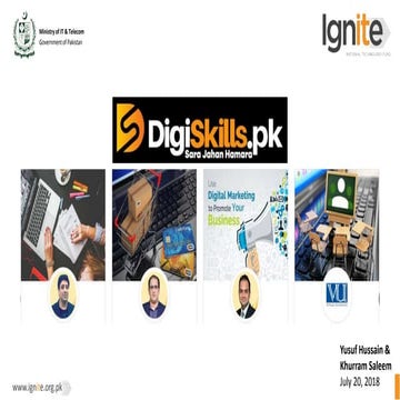 Digi skills.pk first batch induction 200718 v1 | PPTX