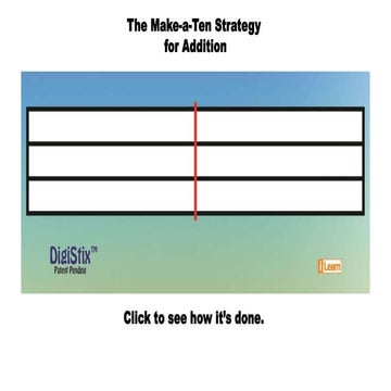 The Make-a-Ten Strategy for Addition and Subtraction | PPT