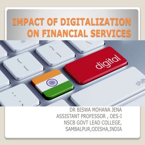 Impact of Digitization on financial services | PPTX