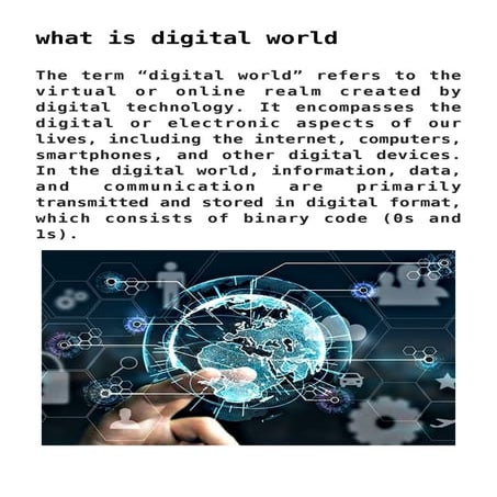 Digital world | PPTX