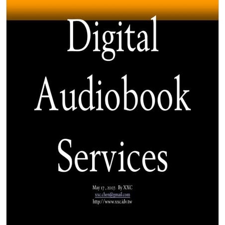 Digital Audiobook Services (Overdrive) | PDF