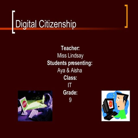 Digital citizenship presentation | PPTX