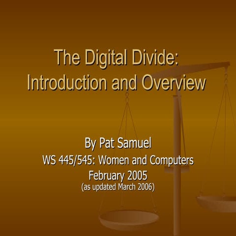 Digital Divide | PPT