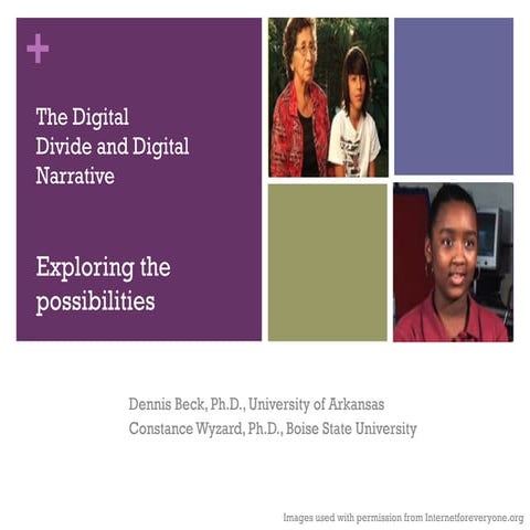 Digital Divide and Digital narrative | PPT