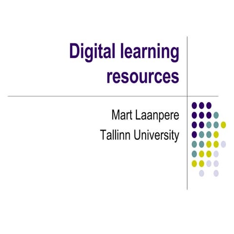 Digital Learning Resources | PPT
