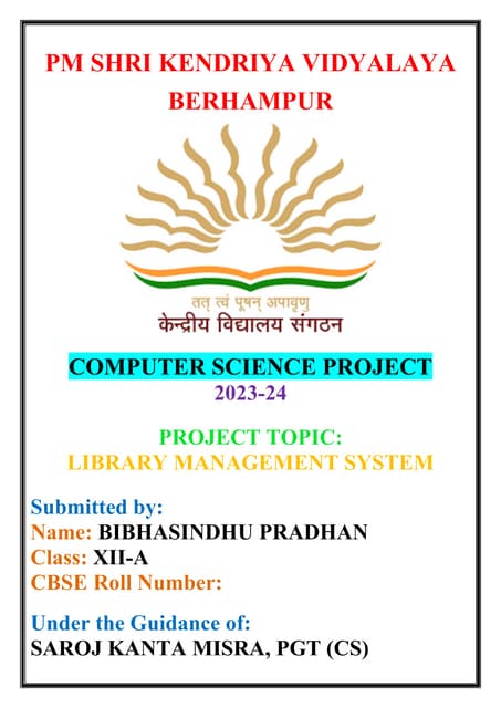 Library Management Python, MySQL | PDF