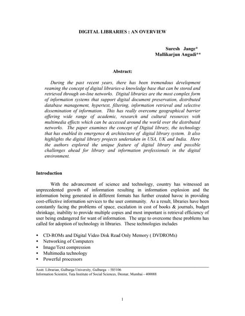 DIGITAL LIBRARY ARCHITECTURE | PPTX