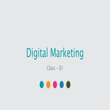 Digital marketing-Overview | PPT