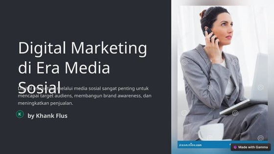 Digital Marketing Menggunakan Media Sosial | PPTX