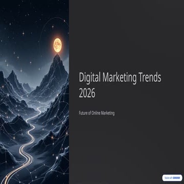 jaskaran singh first ppt on topic digital marketing trends in 2026 | PPTX