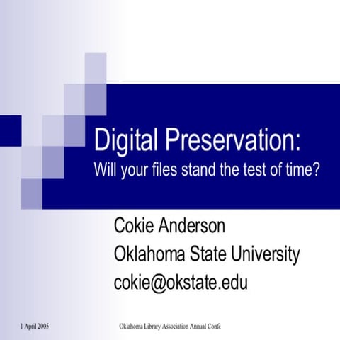 Digital Preservation | PPT