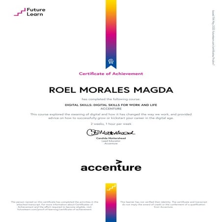 DIGITAL SKILLS ;DIGITAL SKILLS FOR WORK AND LIFE-CERTIFICATE OF ...