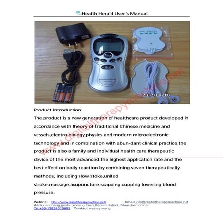 Digital therapy machine | PDF