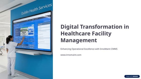 Elevator Service Company -CMMS Software solution.pptx | InnoMaint | PPTX