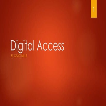 Digital access | PPT