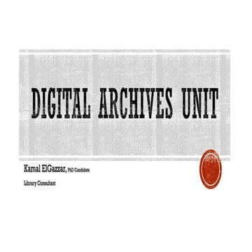 Digital Archiving | PDF