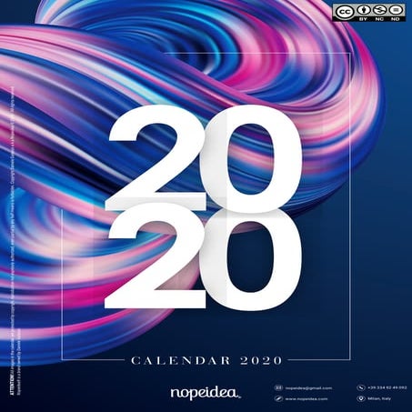Digital Art Calendar 2020 by Nopeidea® | PDF