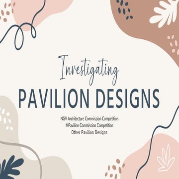 Digital Artifact 2 - Investigating Pavilion Designs | PDF