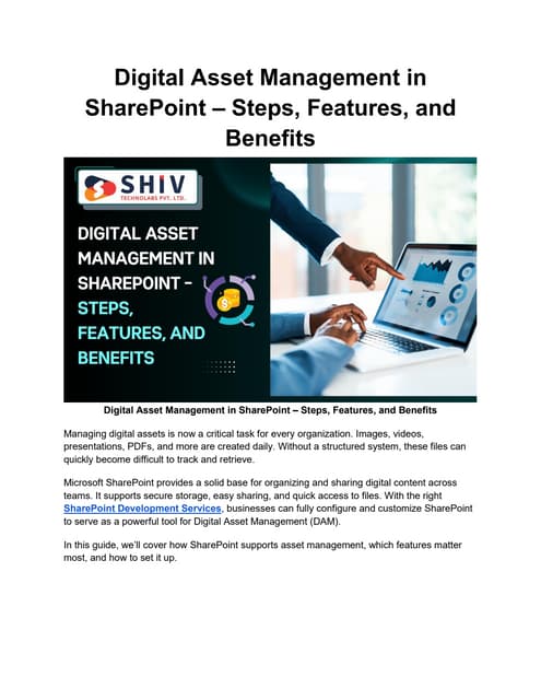 What is difference Between DAM and SAM.pptx | Technology & Computing