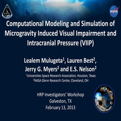 Computational Modeling and Simulation of Microgravity Induced Visual ...