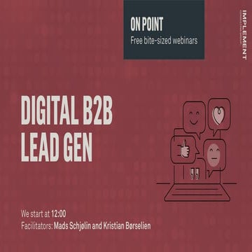 Digital b2 b lead gen | PDF | Marketing and Advertising | Business