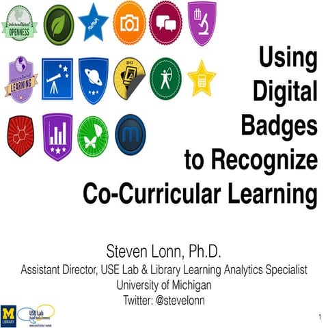 Using Digital Badges to Recognize Co-Curricular Learning | PPT