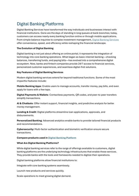 Digital Banking | PPTX