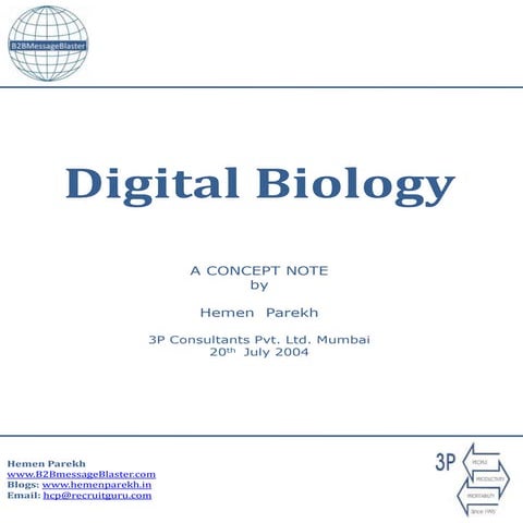 Digital Biology | PPTX