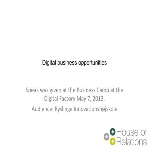 Digital Business Opportunities | PPTX