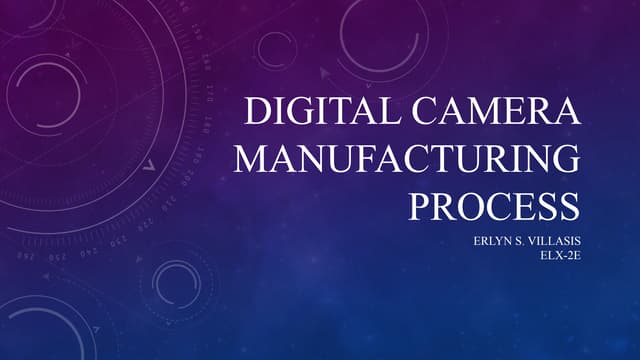 digital camera on bases of embedded system | PPTX | Cameras and Camcorders | Consumer Electronics