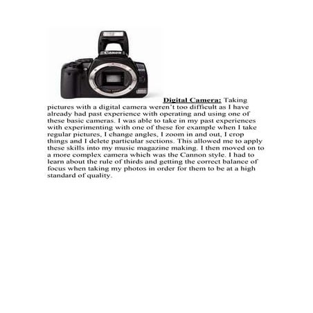 Digital camera skills | PDF