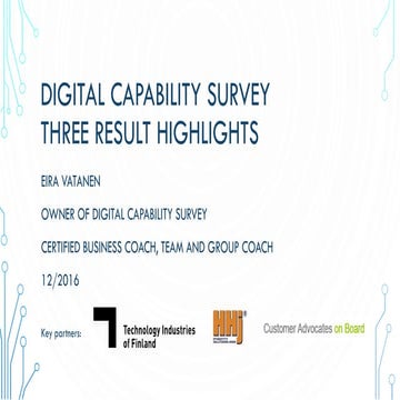 Digital capability survey 3 highlights of the results | PDF