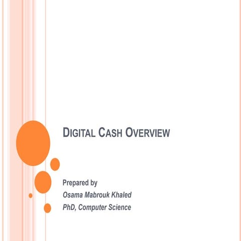 Digital Cash Overview | PPT