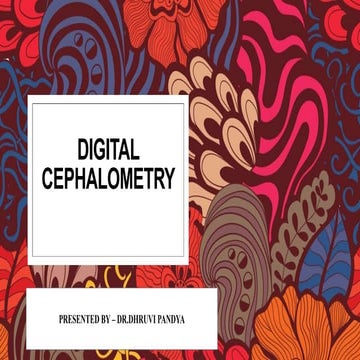Digital cephalometry | PPTX