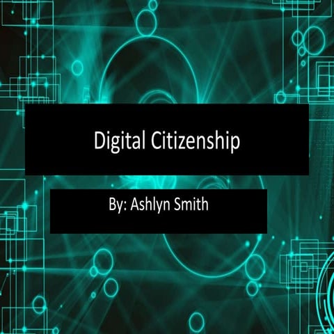 Digital citizenship | PPTX