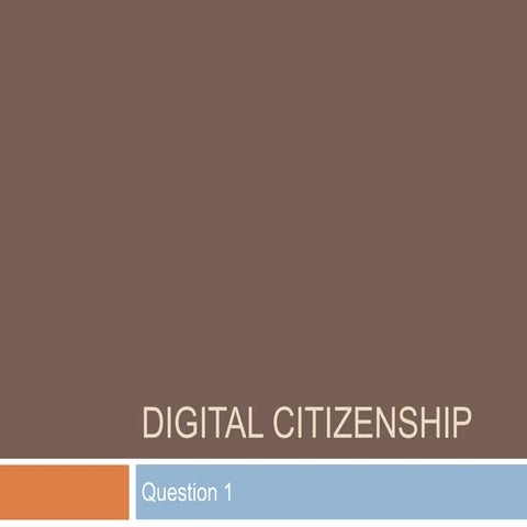Digital Citizenship Presentation for Student | PPTX