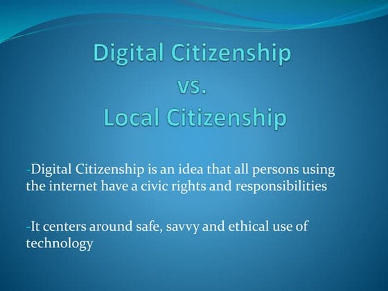 Digital citizenship powerpoint | PPTX