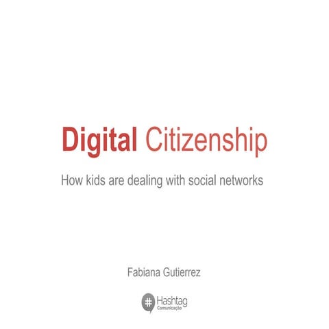 Digital citizenship kids and teenagers | PPT