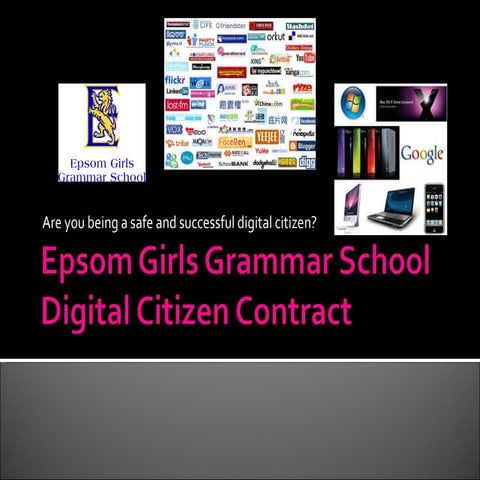 Digital citizenship contract | PPT
