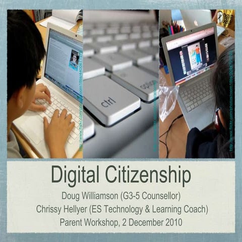 Digital Citizenship for Elementary School Parents | PPT | Social ...
