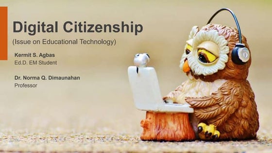 Digital citizenship powerpoint | PPTX