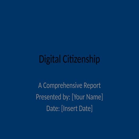 Digital_Citizenship_Report_Styled with layoutspptx | PPTX