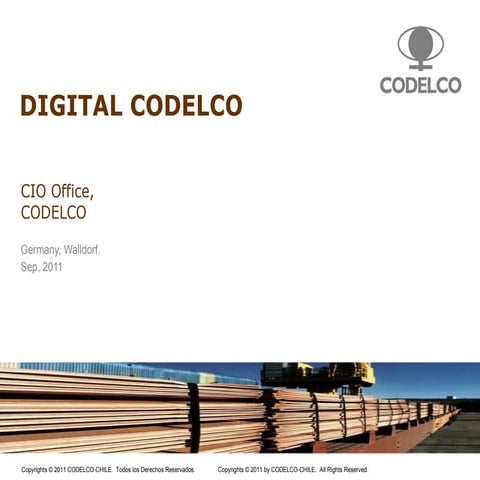 Digital Codelco Sep2011 | PPT