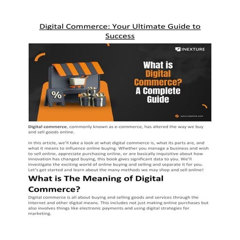 Digital Commerce: Your Ultimate Guide to Success | PDF