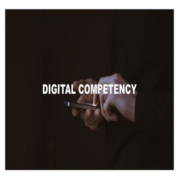Digital competency | PDF