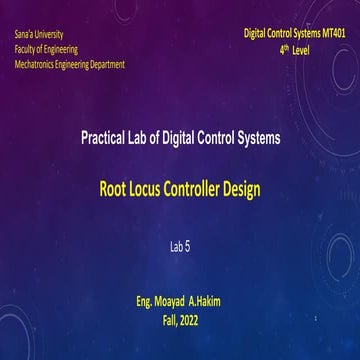 Digital Control - 5th Lab.pdf | Radio Control | Hobbies & Interests
