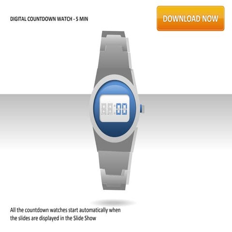 Digital Countdown Watch by Slideshop | PPT