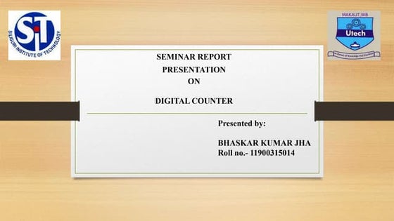 Digital Electronics - Counters | PPTX