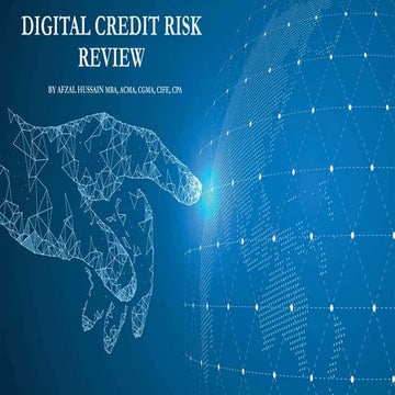 Digital credit risk review - by Afzal | PPT