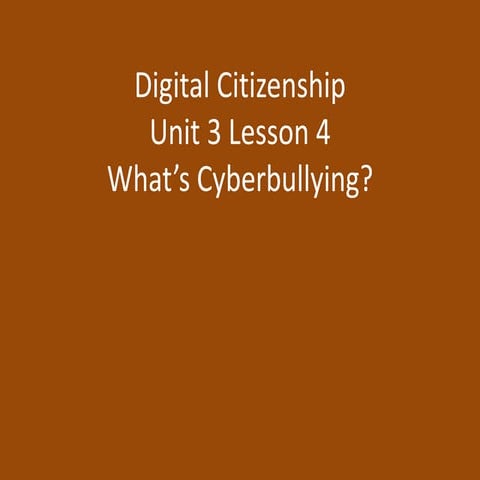 Digital Citizenship Unit 3 Lesson 4 | PPT